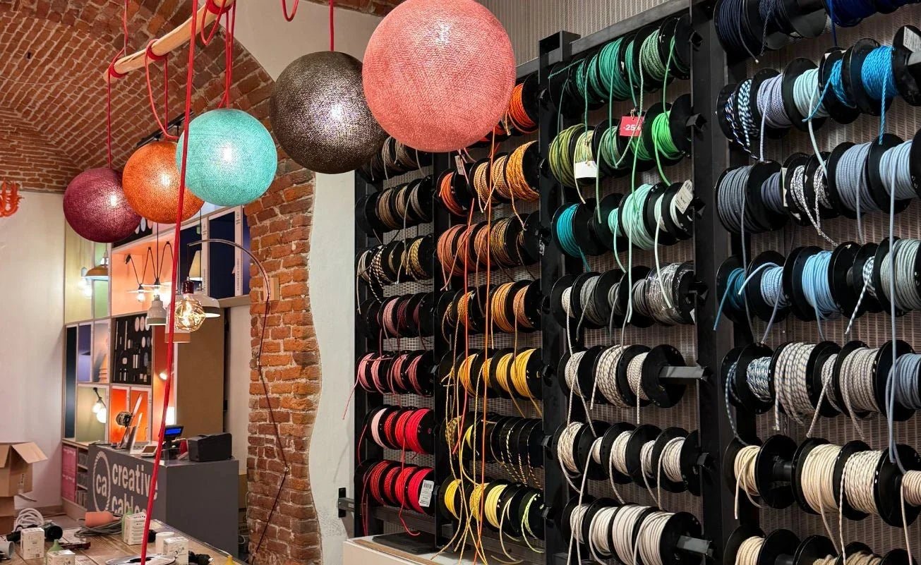 Where light takes shape: the Creative Cables store in Turin