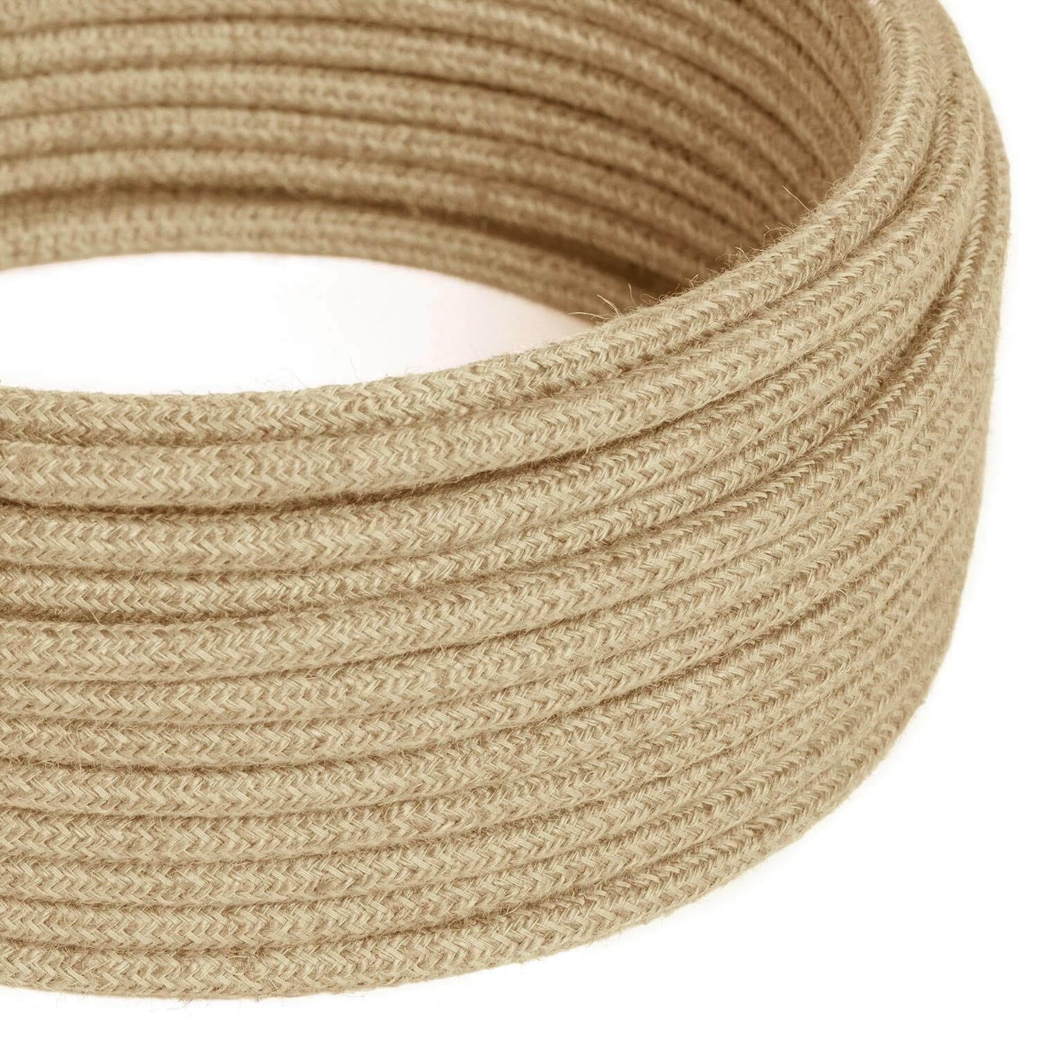 Neutral jute textile cable - RN06 round 2x0.75mm / 3x0.75mm – Creative ...