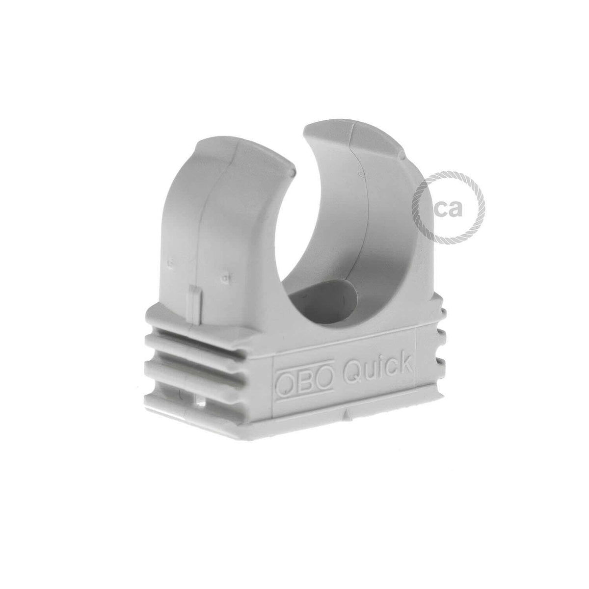 Plastic tube clip, 20 mm diameter, for Creative-Tube – Creative Cables