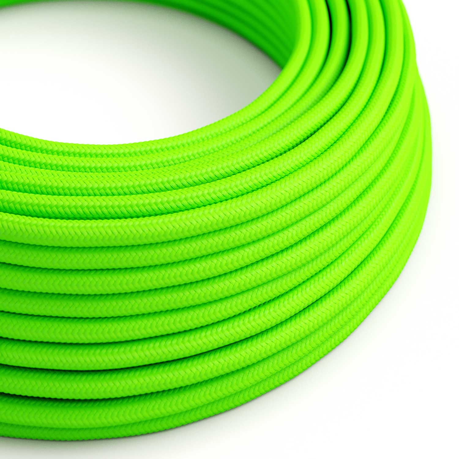 Electric cable covered in Fluorescent Green – Creative Cables
