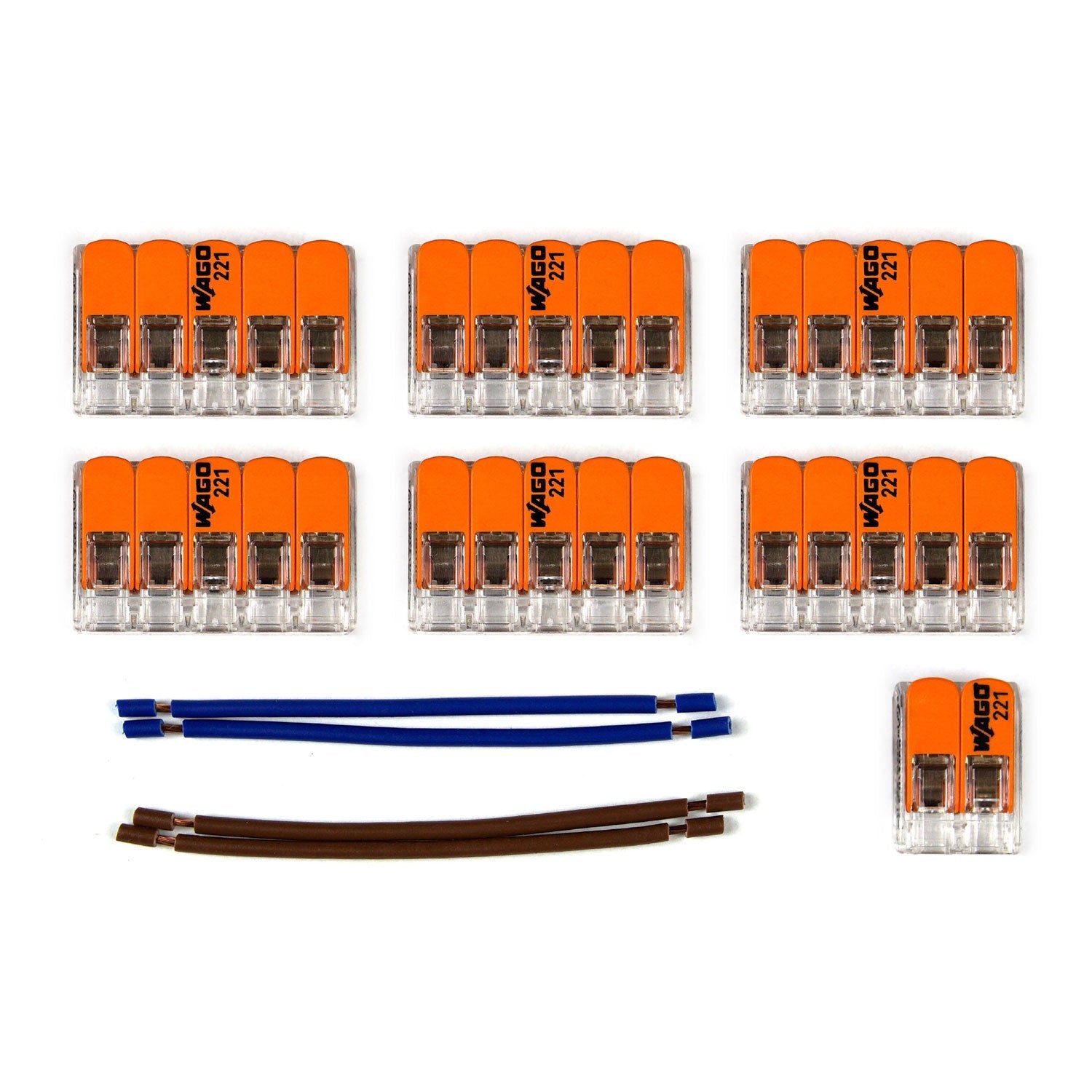 WAGO connection kit for 2x cable for 10-hole ceiling rose – Creative Cables