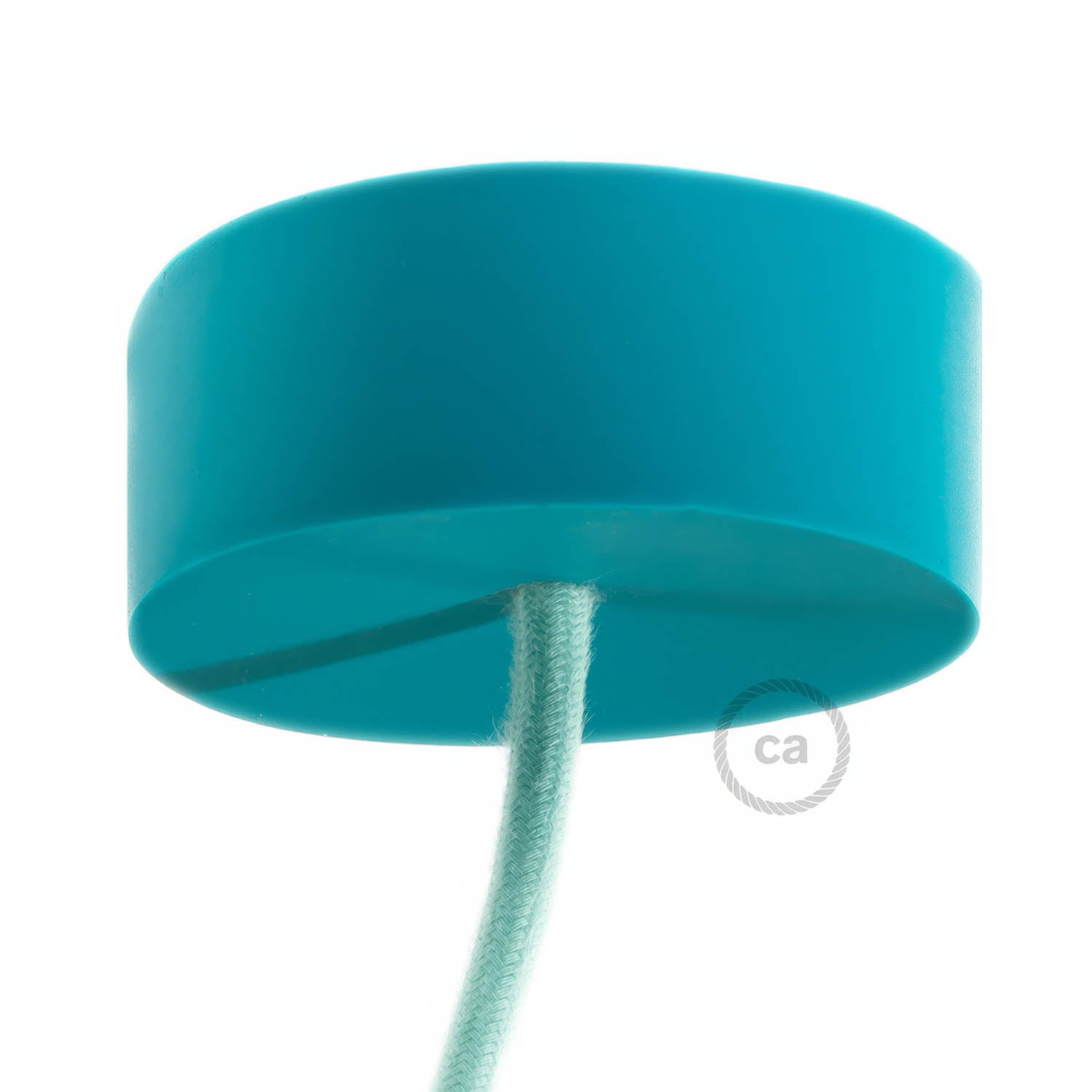 Cylindrical silicone ceiling rose kit - Turquoise – Creative Cables
