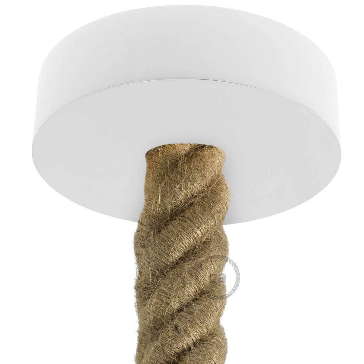 Wooden ceiling rose kit for 3XL cord - White – Creative Cables