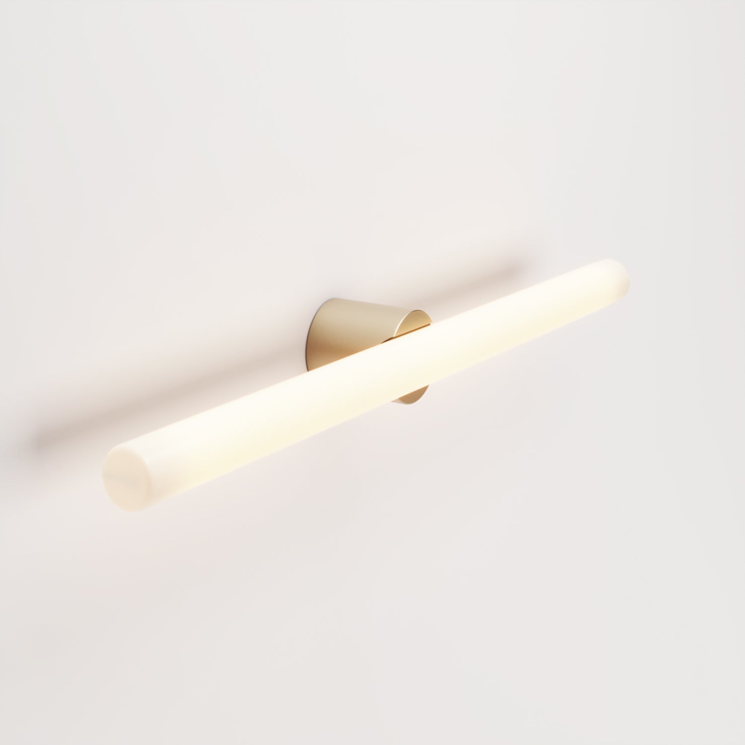 Metal lamp with linear LED light bulb S14d – Satin bronze – Creative Cables