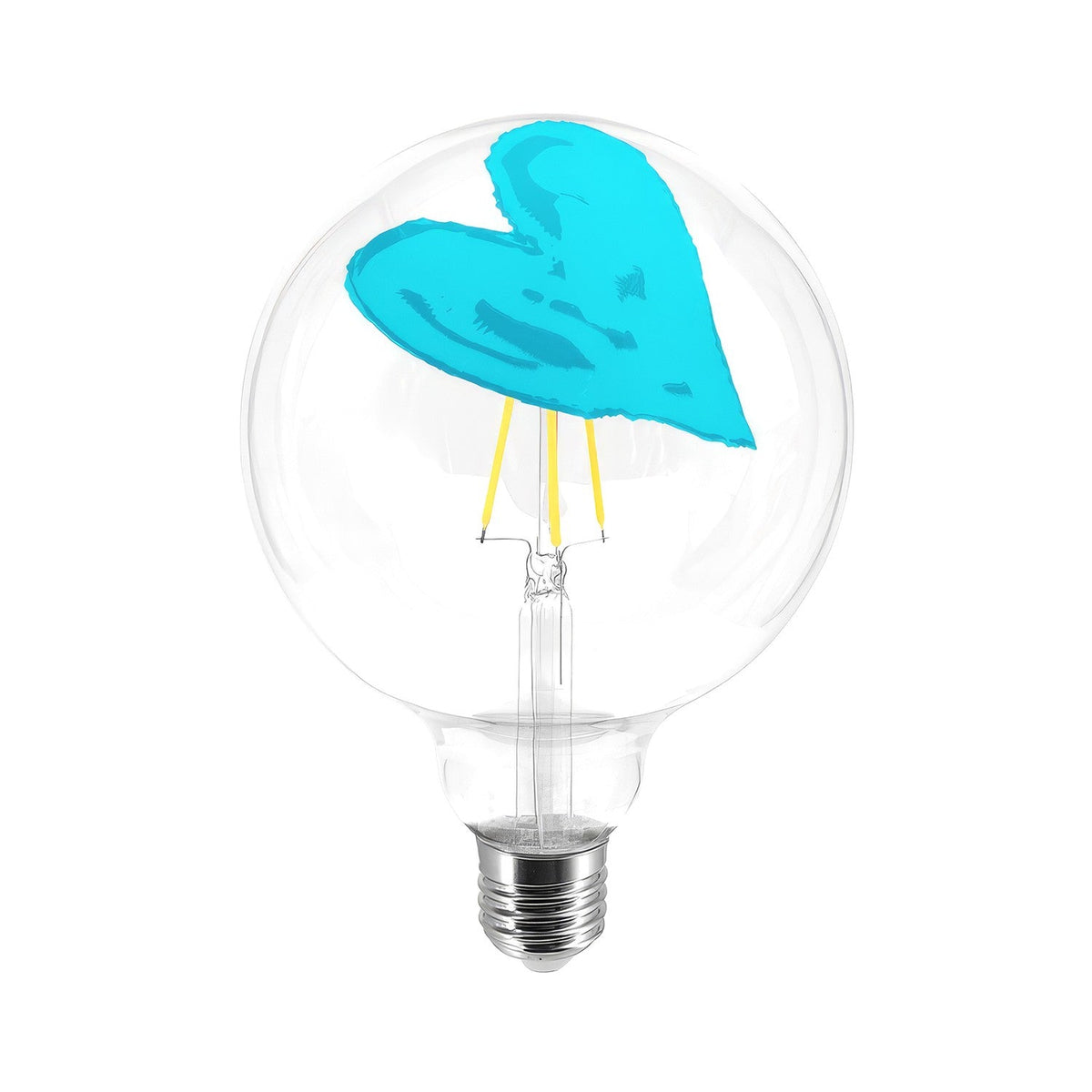 Tattoo Pop Heart LED Light bulb G125 light-blue heart Filotto ...