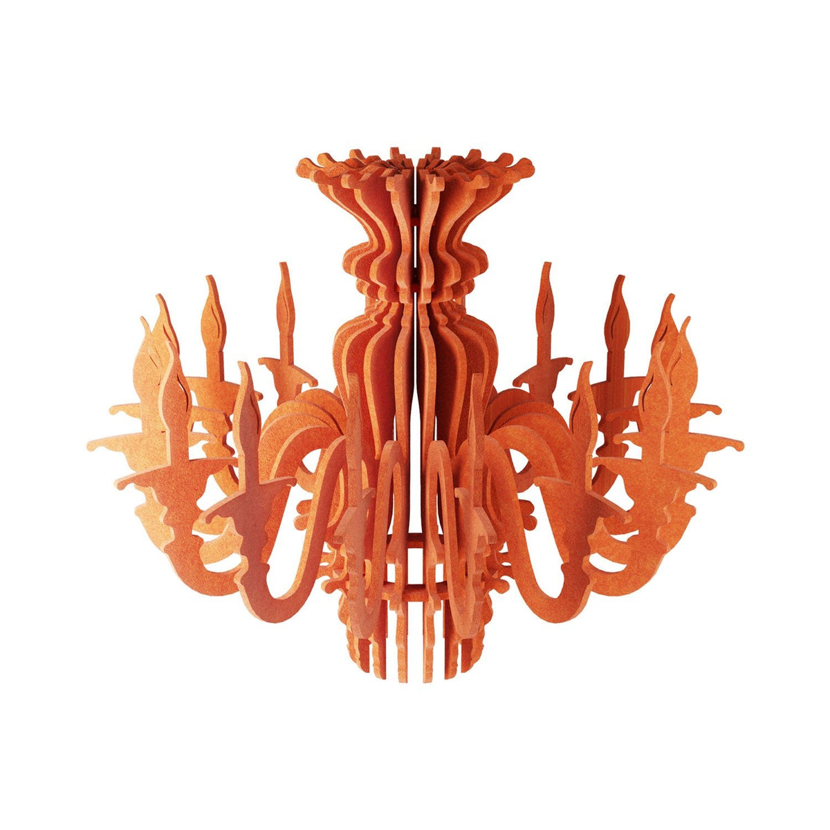 Classic lampshade in sound-absorbing material - Orange melange ...