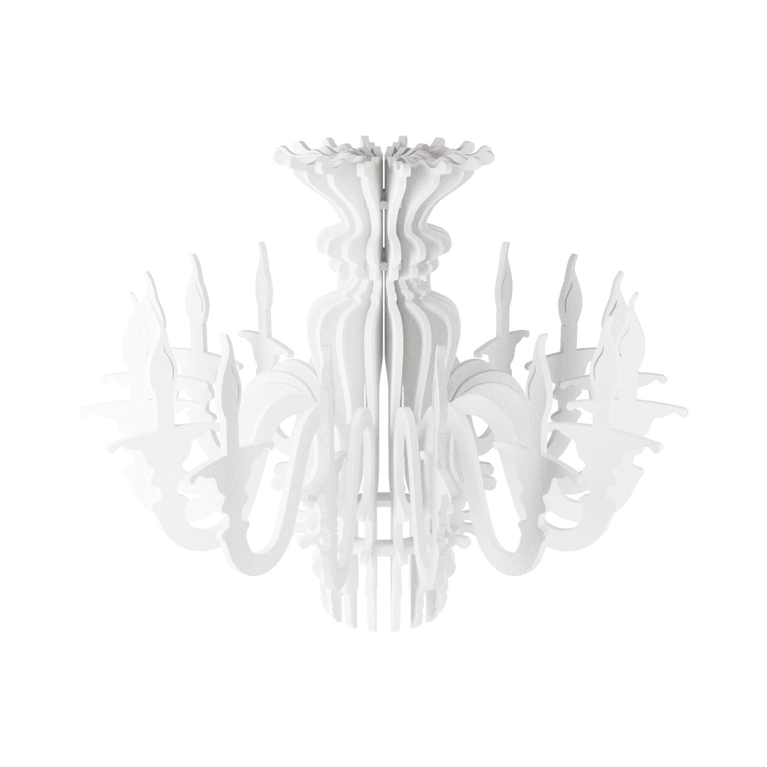 Classic lampshade in sound-absorbing material - White melange ...