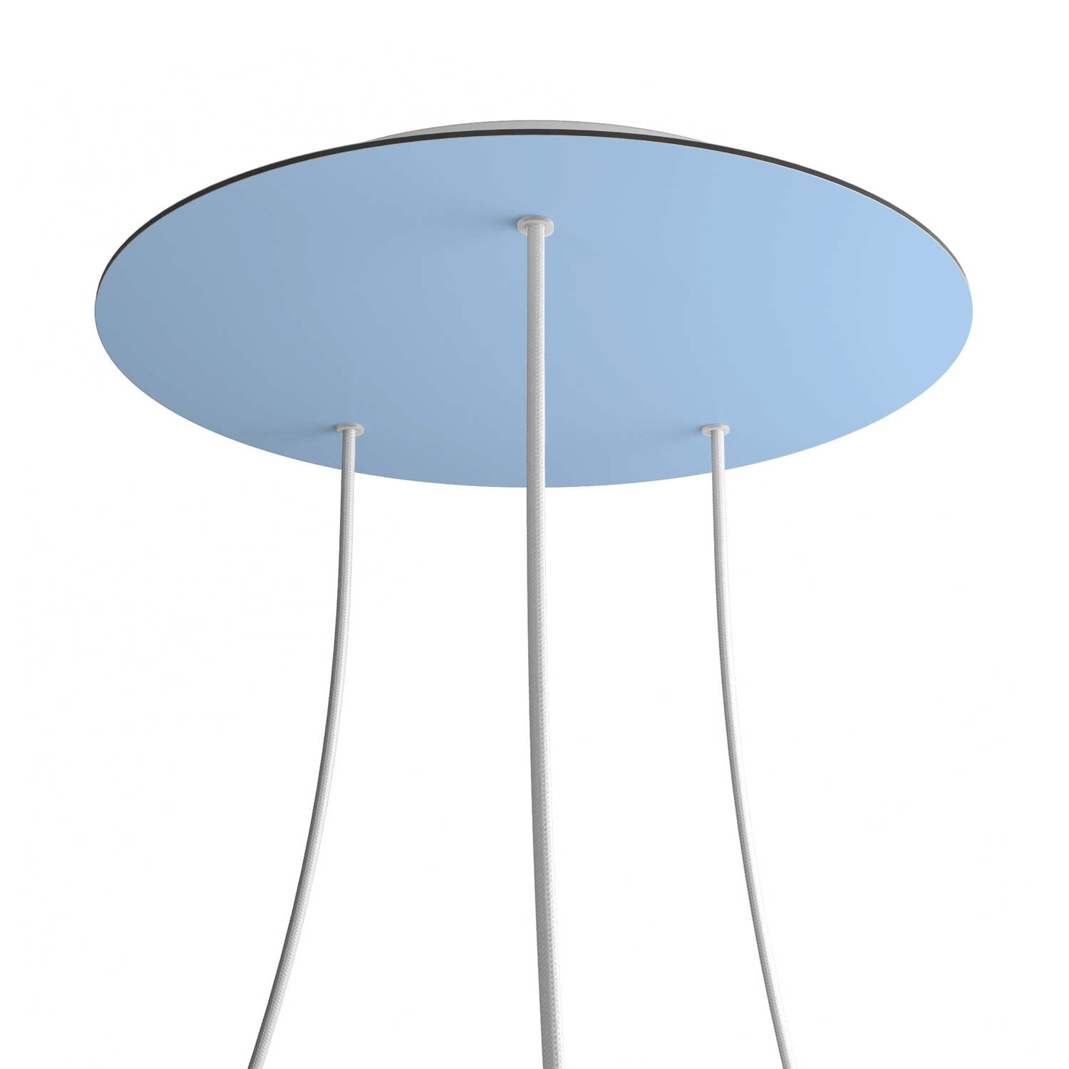 XXL Rose-One round ceiling rose, 400 mm diameter with 3 holes and 4 ...