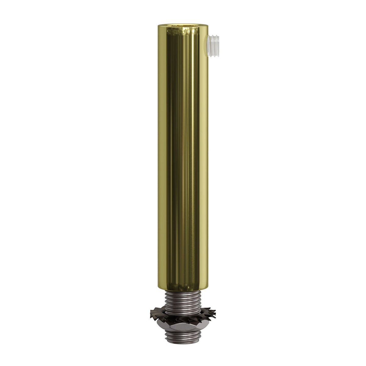 Cylindrical cable clamp in metal, 7 cm length – Brass – Creative Cables