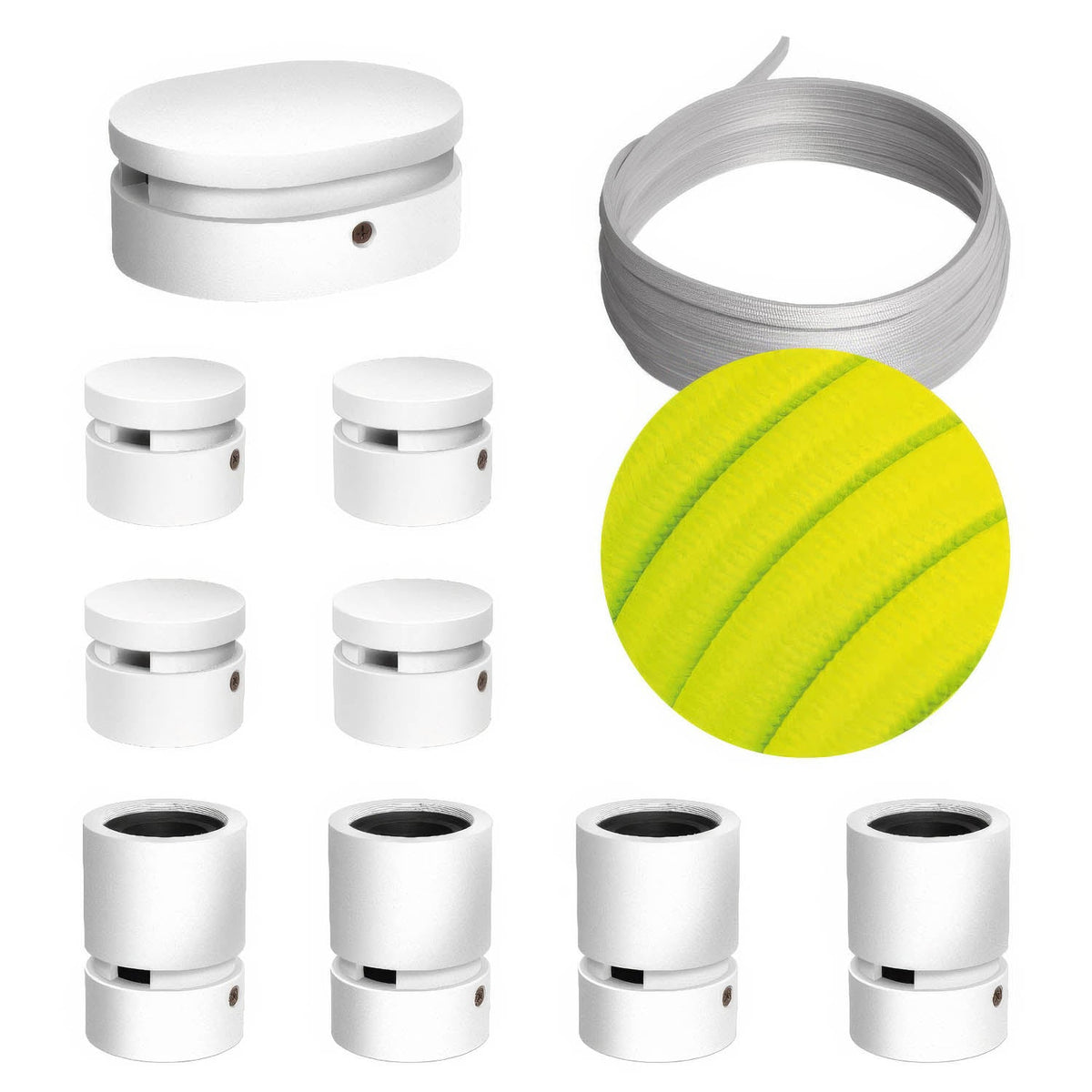 Filé Symmetric System Complete Kit white with central ceiling rose ...