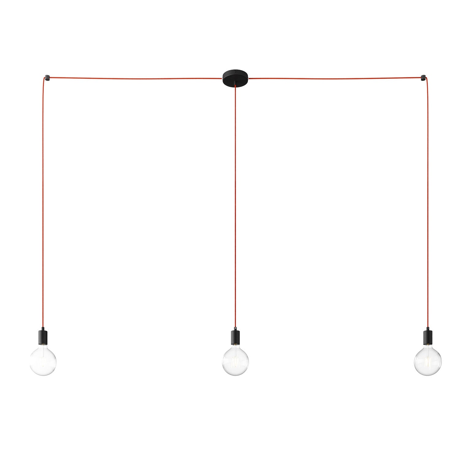 Spider - 3-drop pendant lamp - Black – Creative Cables